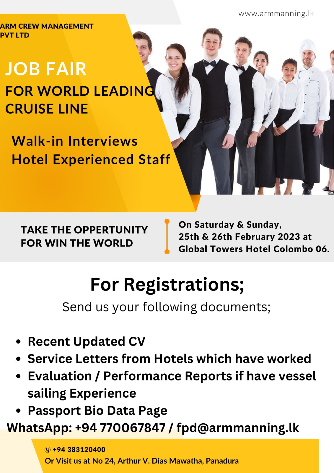 Arm Crew Management - Arm Crew Management (Pvt) Ltd